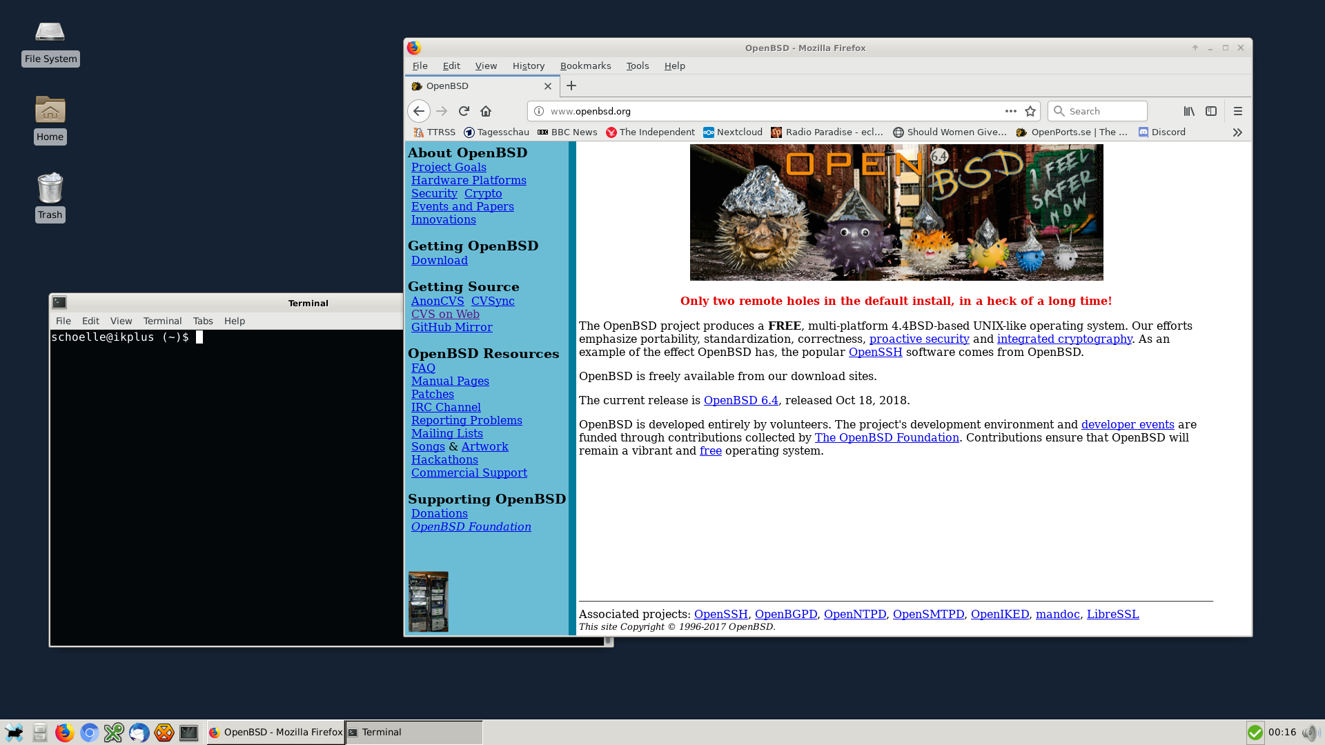 Post your OpenBSD battlestation/desktop/screenshot : r/openbsd